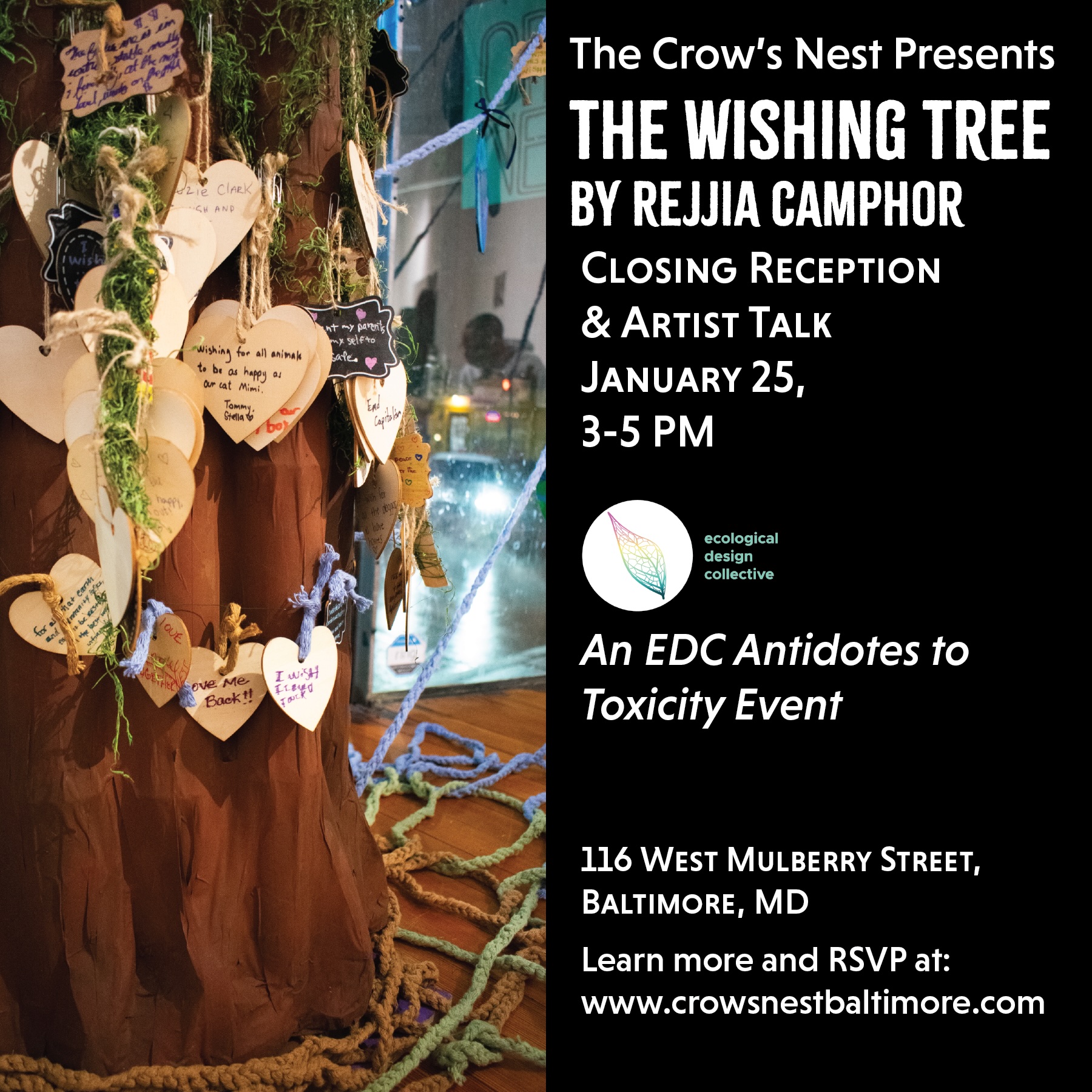 Artist Talk at Crow's Nest: Rejjia Camphor - Ecological Design Collective
